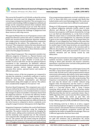 A Literature Review on Plagiarism Detection in Computer Programming Assignments | PDF