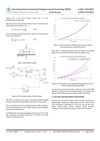 Vehicle Braking Distance Characterization using Different Brake Types | PDF