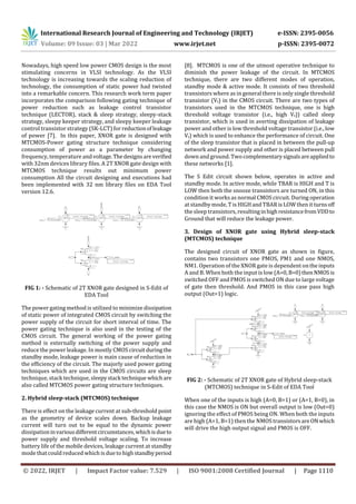 Comparative Analysis and Designing of High Performance and Low Power XNOR Gate Circuit using ...