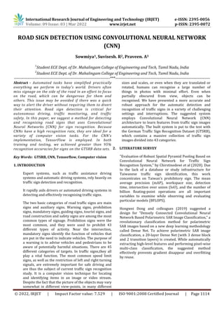 Road sign detection using CNN achieves 95% accuracy | PDF
