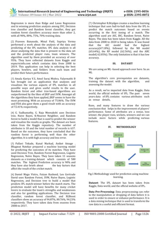Analyzing and Predicting Outcomes of IPL Cricket Data | PDF
