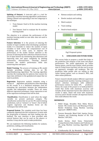 Analyzing and Predicting Outcomes of IPL Cricket Data | PDF