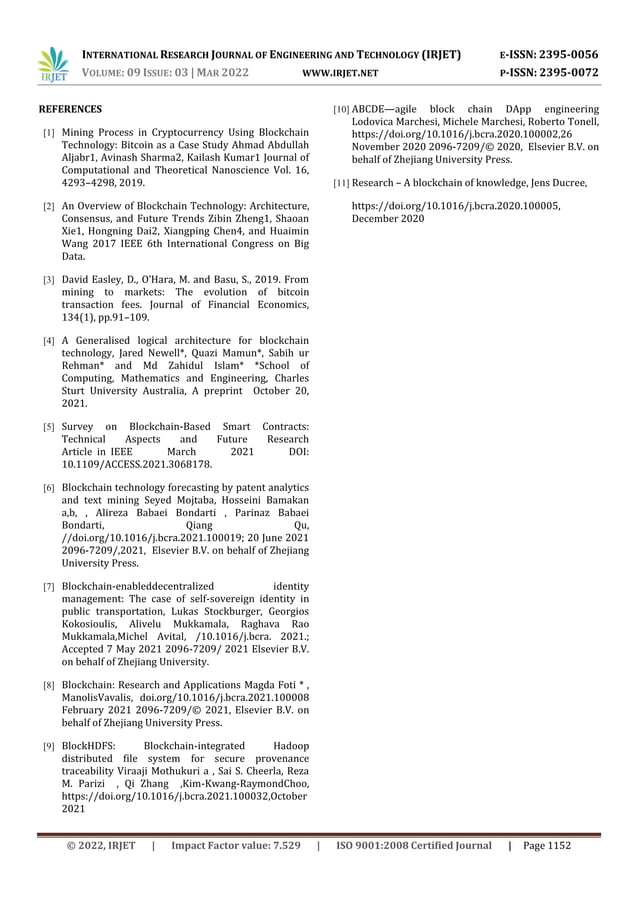 OVERVIEW OF SMART CONTRACT IN BLOCKCHAIN TECHNOLOGY | PDF