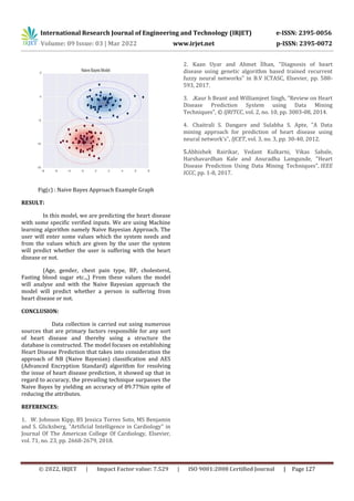 DESIGN AND IMPLEMENTATION OF CARDIAC DISEASE USING NAIVE BAYES ...