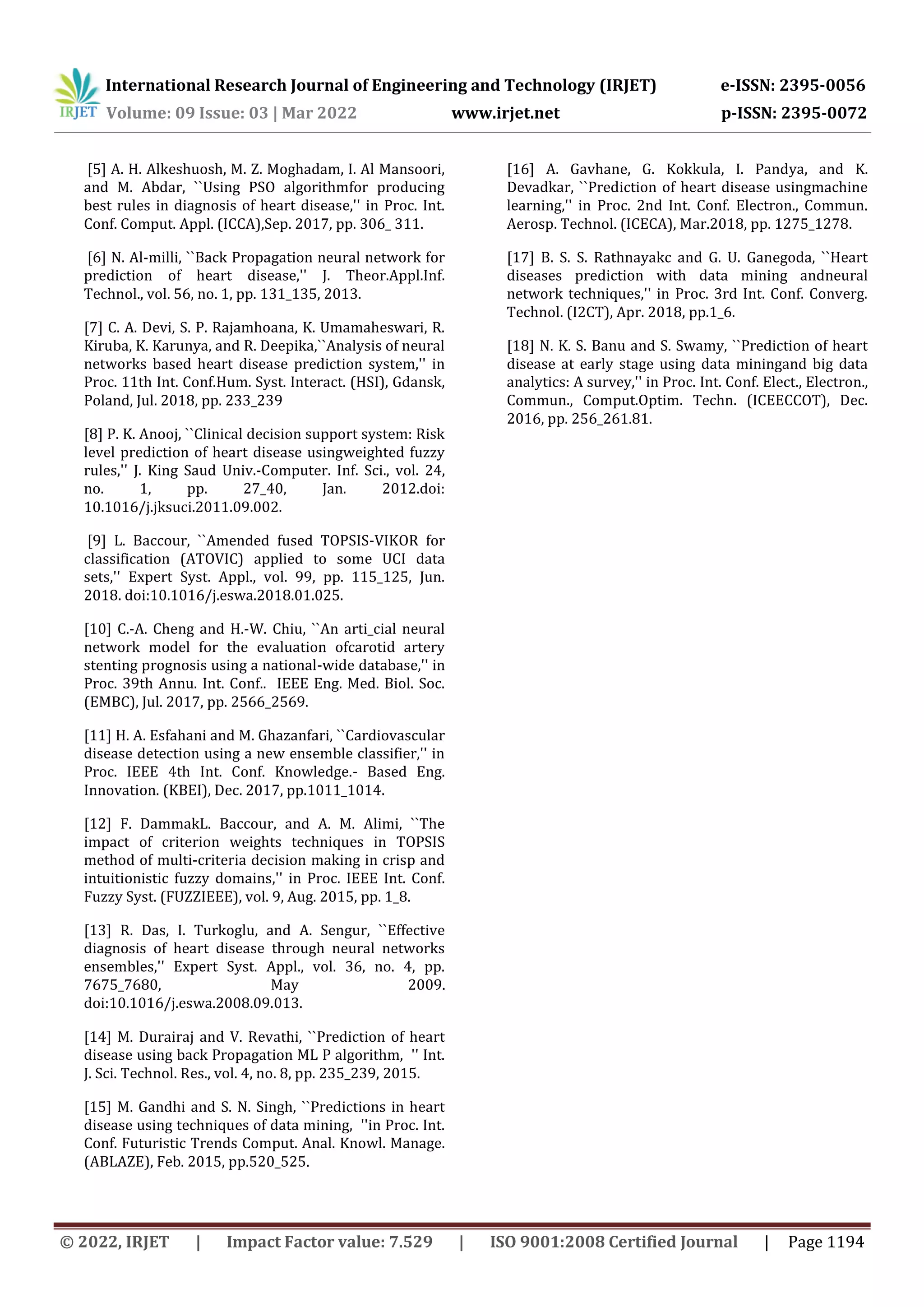 Heart Disease Prediction Using Random Forest Algorithm | PDF