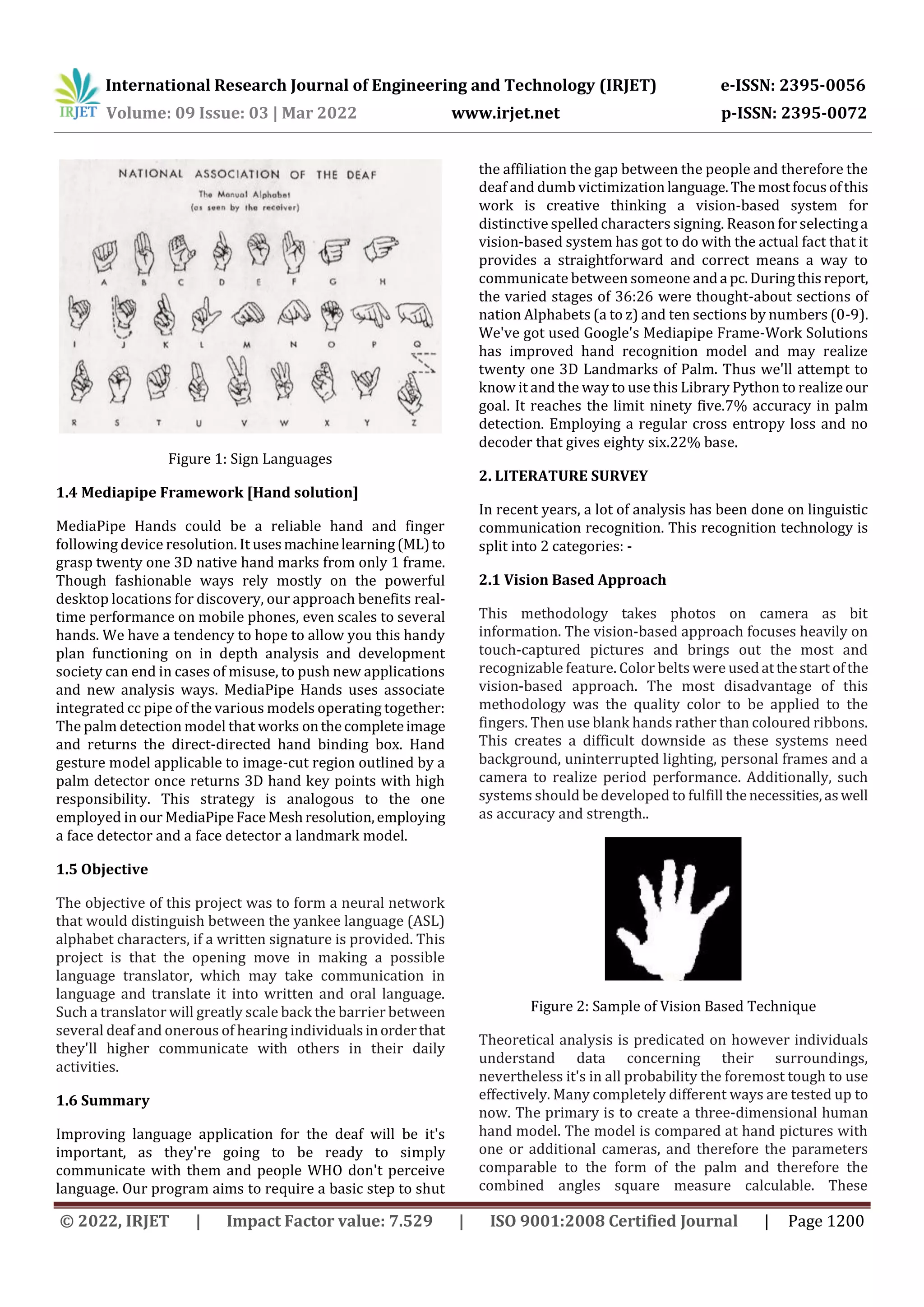Hand Gesture Identification | PDF