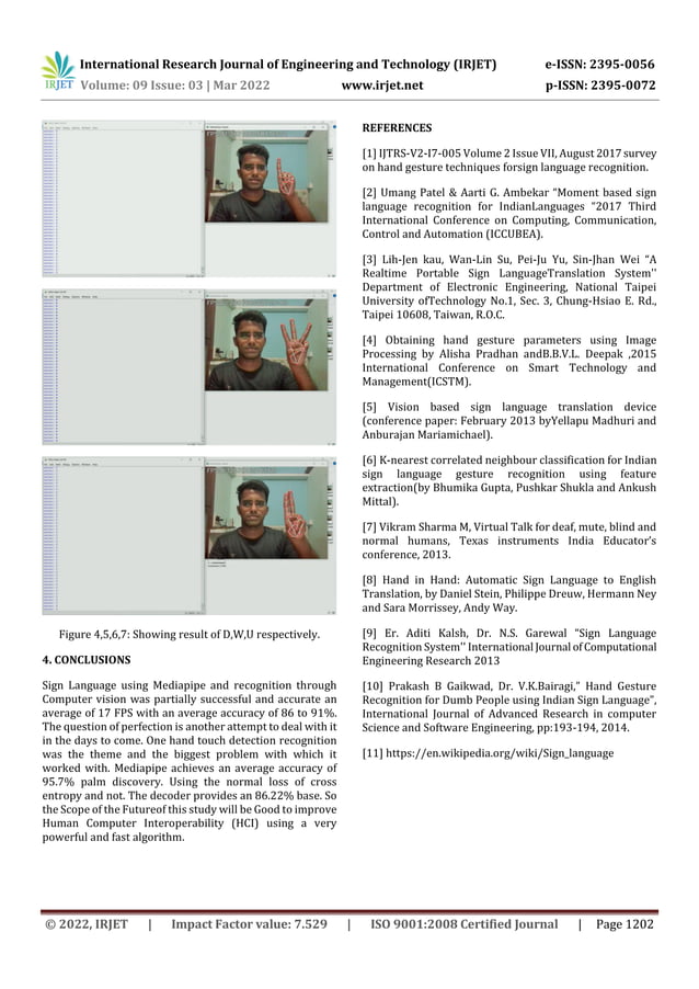 Hand Gesture Identification | PDF