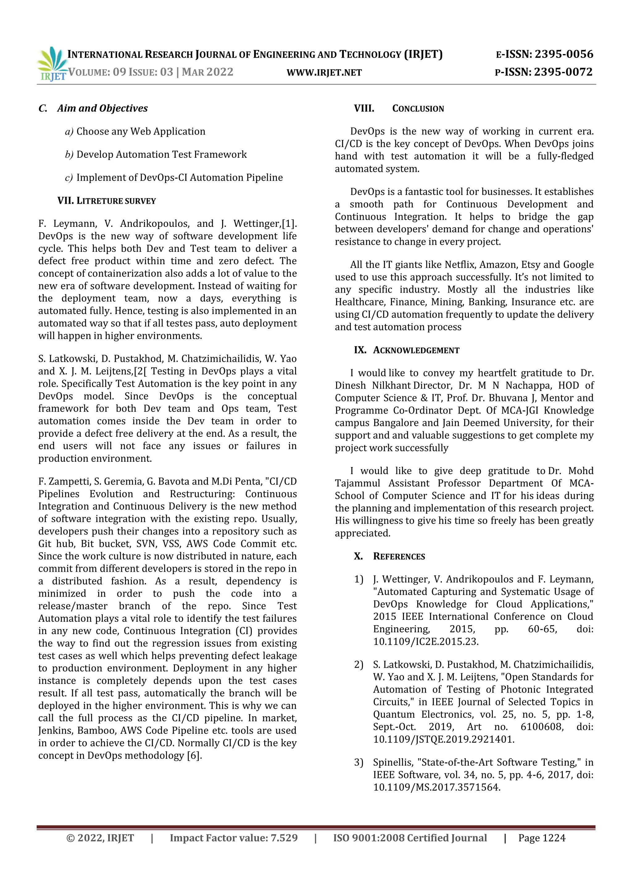 DevOps CI Automation Continuous Integration | PDF