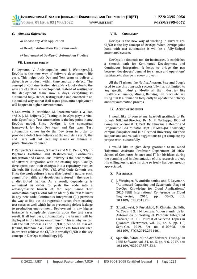 Devops Ci Automation Continuous Integration Pdf 