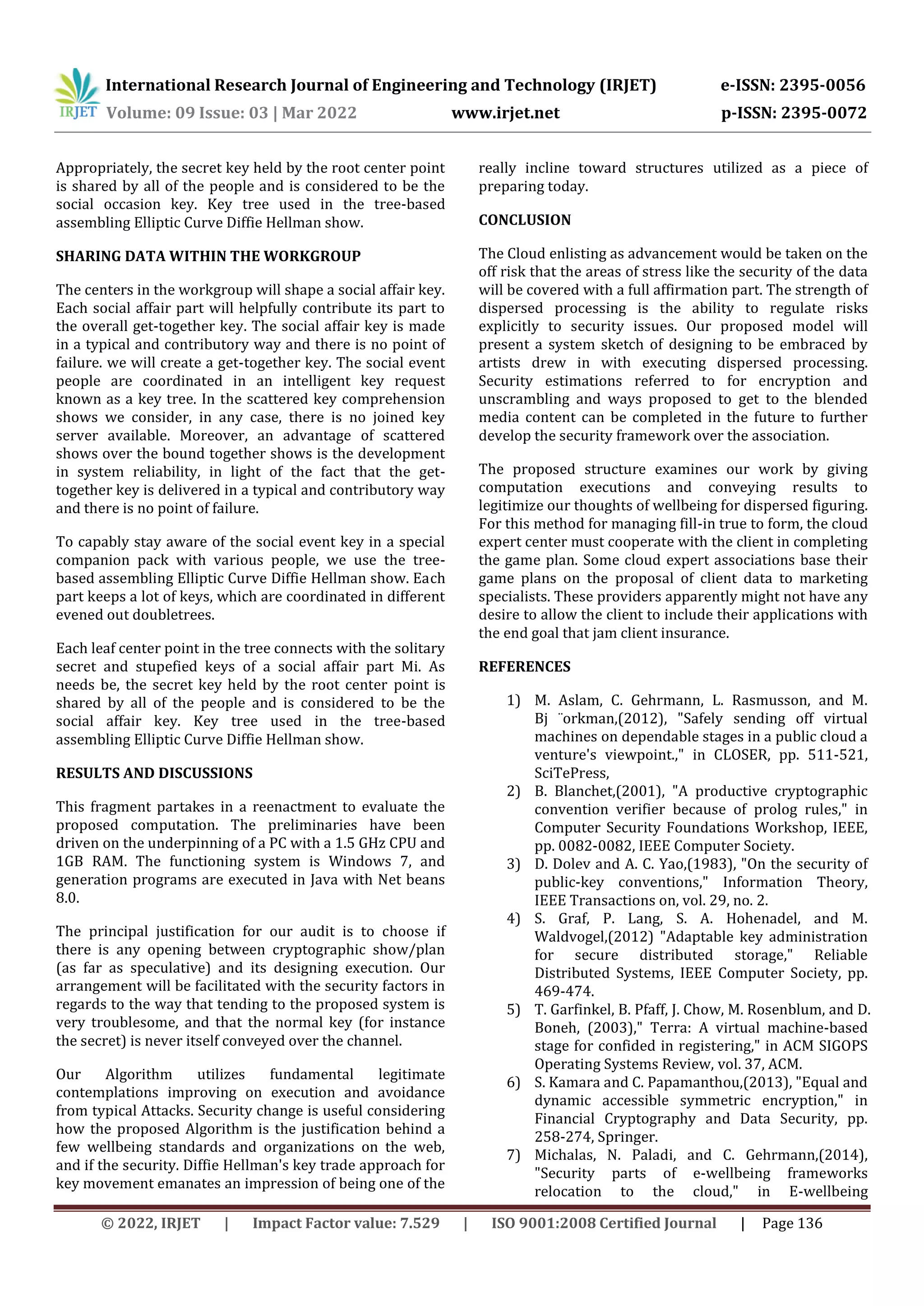 A NEW APPROACH FOR SECURITY IN CLOUD DATA STORAGE FOR IOT APPLICATIONS USING HYBRID CRYPTOGRAPHY ...