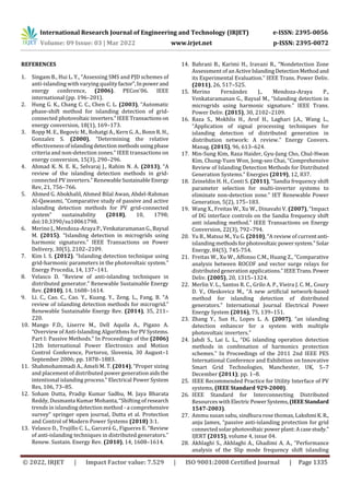 ANALYTICAL STUDY OF DIFFERENT TECHNIQUES FOR ISLANDING DETECTION OF PV GRID-TIED SYSTEM | PDF
