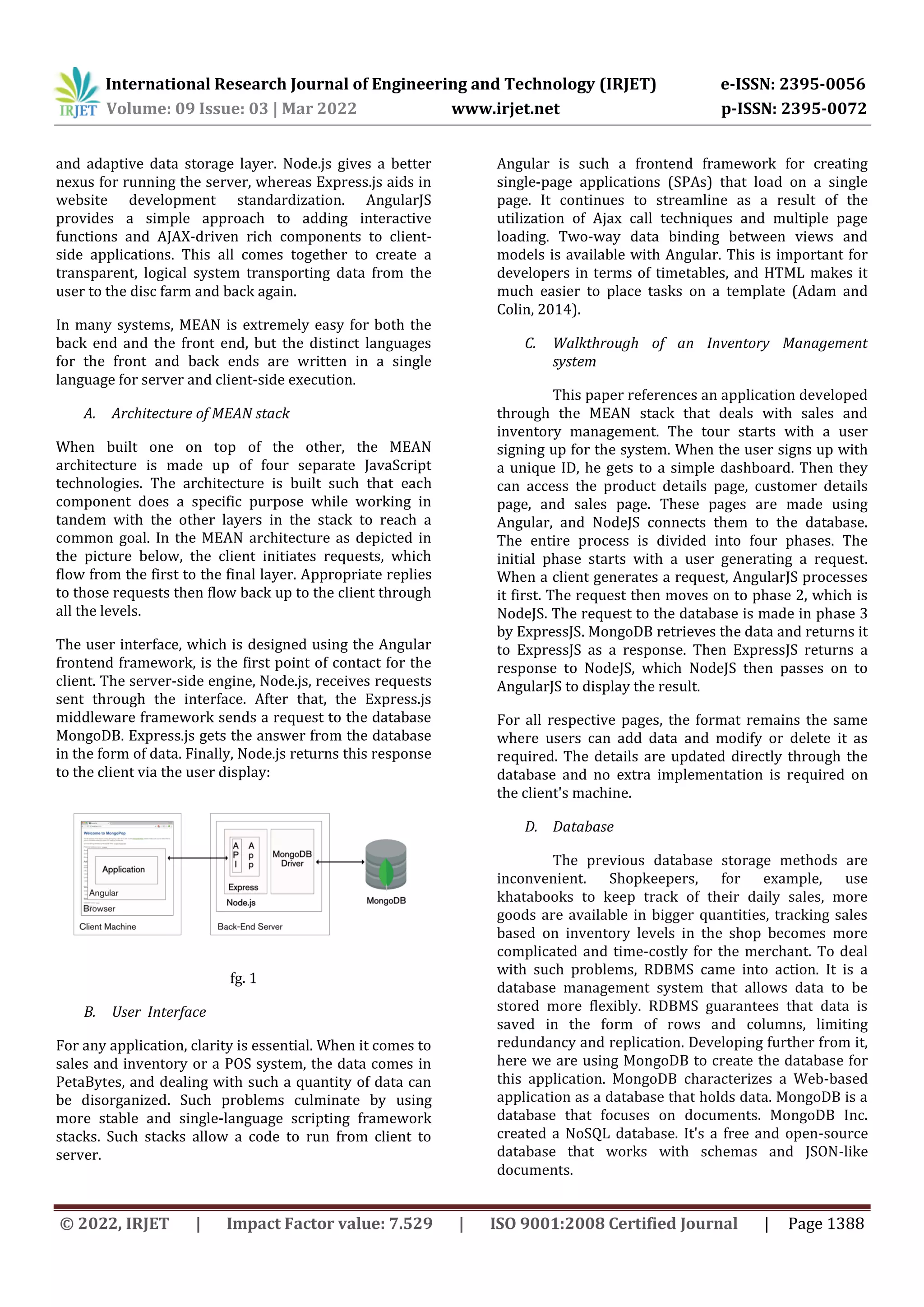 Transforming Inventory Management System using MEAN Stack | PDF