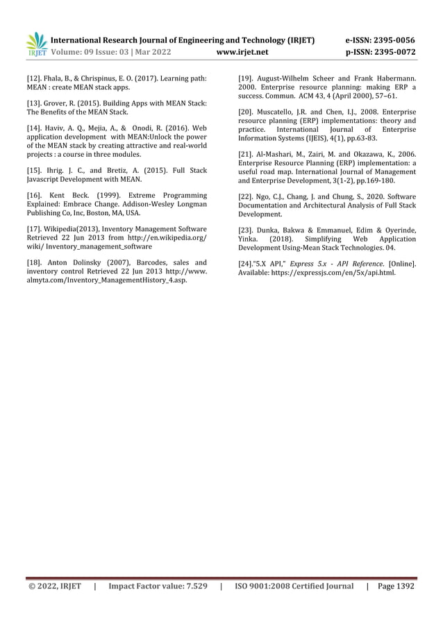 Transforming Inventory Management System using MEAN Stack | PDF