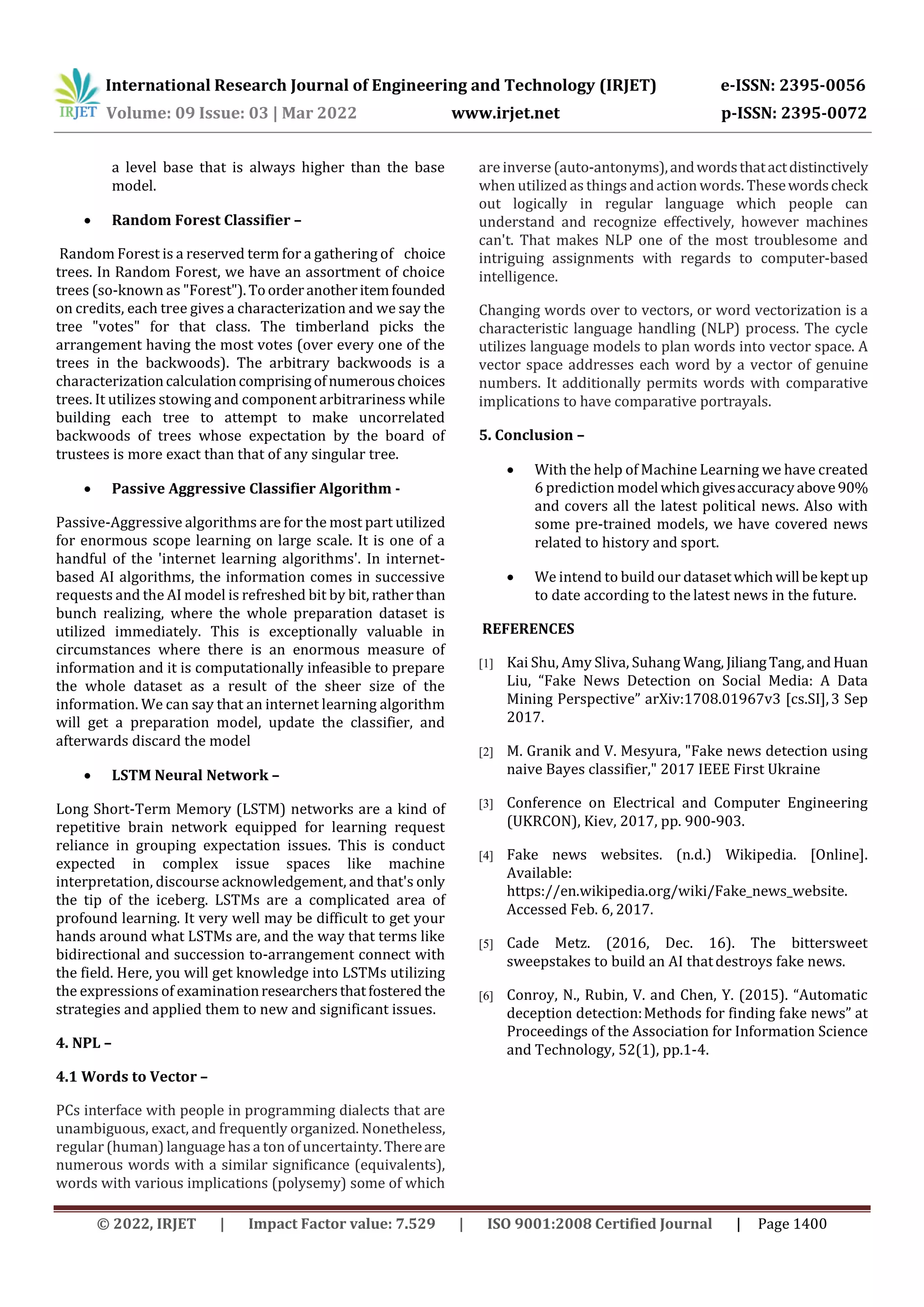 Fake News and Message Detection | PDF | Internet | Computing