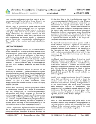 Mehfil : Song Recommendation System Using Sentiment Detected | PDF