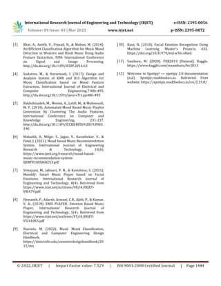 Mehfil : Song Recommendation System Using Sentiment Detected | PDF