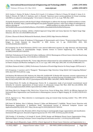 A Comprehensive Study on the Phases and Techniques of Breast Cancer ...