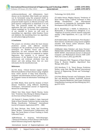 Heart Disease Prediction using Machine Learning Algorithms | PDF