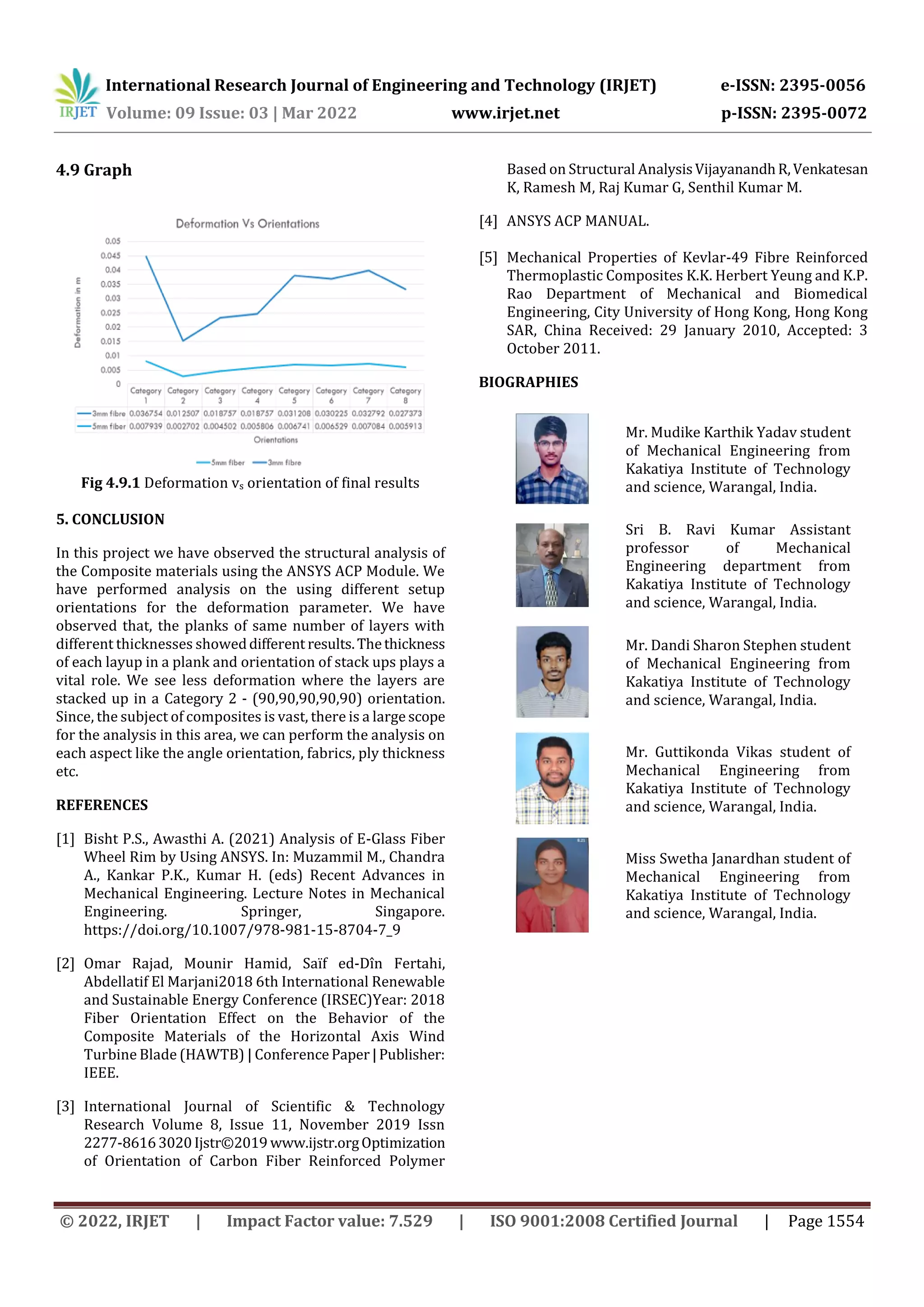 Structural Analysis of Kevlar-49 Fiber Reinforcement Composite Material ...