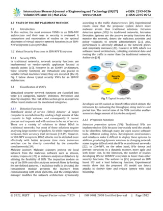 A Survey on the Placement of Virtual Security Network Functions in Softwarised Networks | PDF