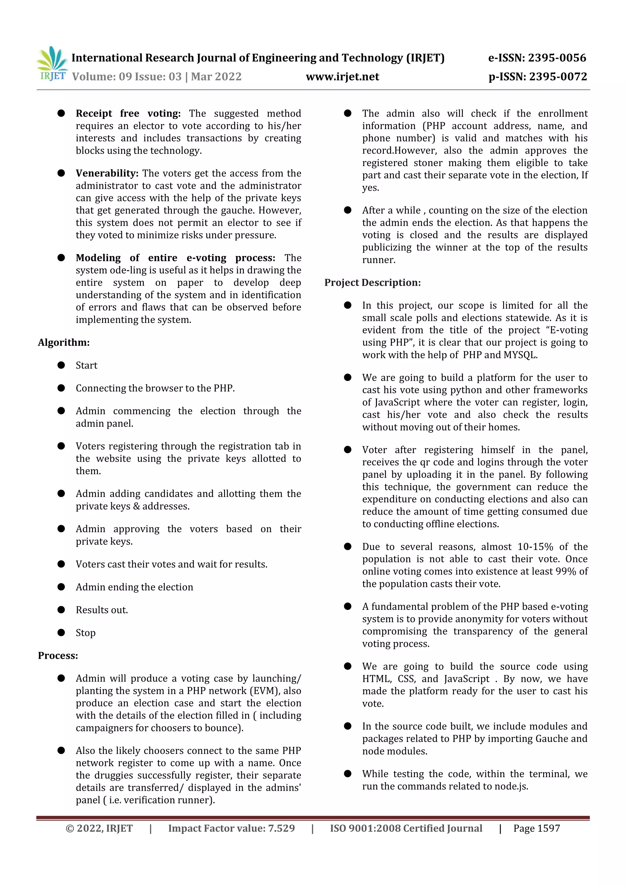 E-VOTING SYSTEM | PDF