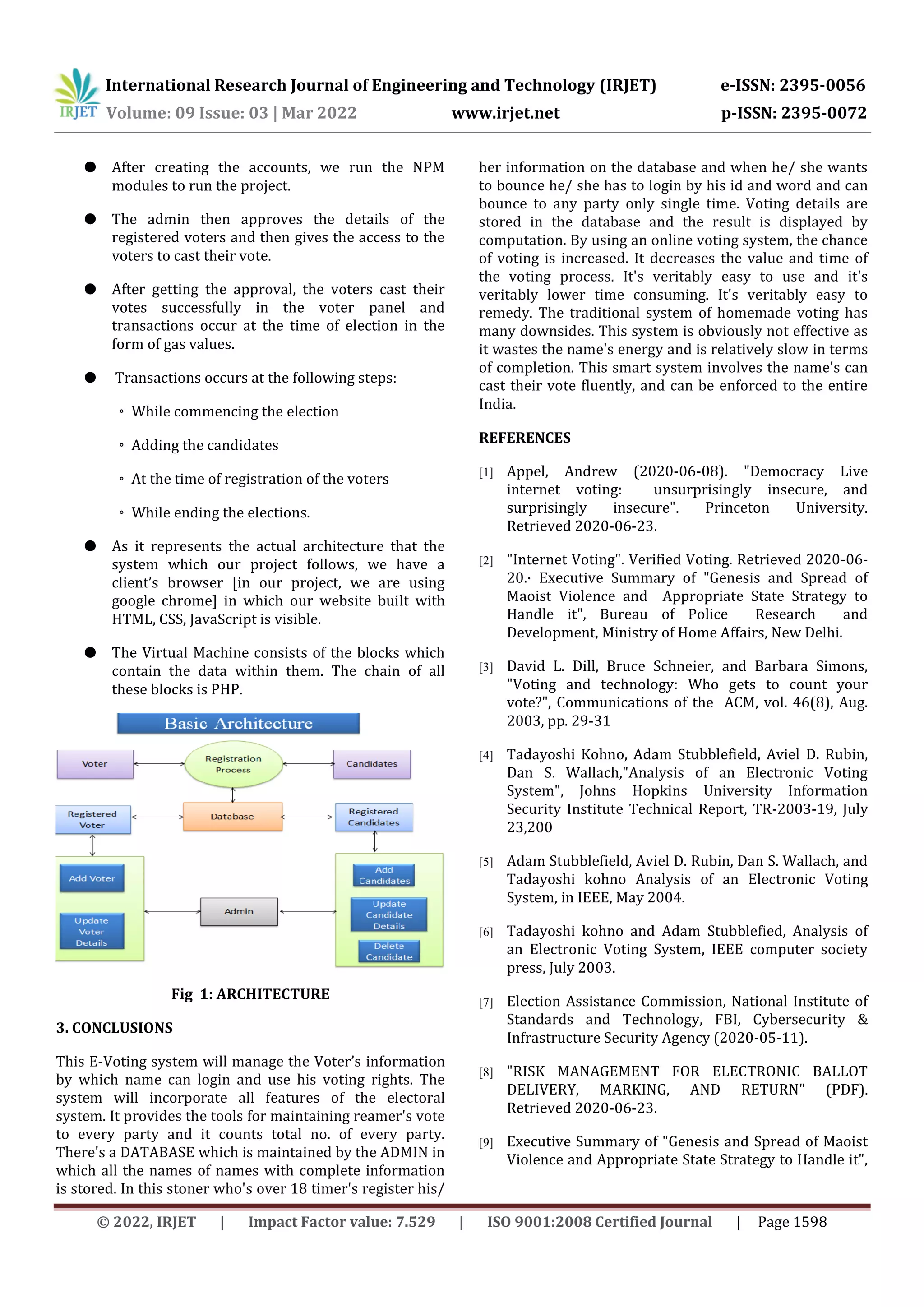 E-VOTING SYSTEM | PDF