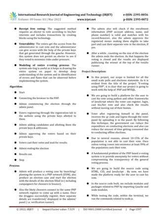 E-VOTING SYSTEM | PDF