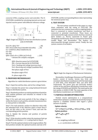 OPTIMAL SITING AND SIZING OF D-STATCOM USING PARTICLE SWARM OPTIMIZATION | PDF