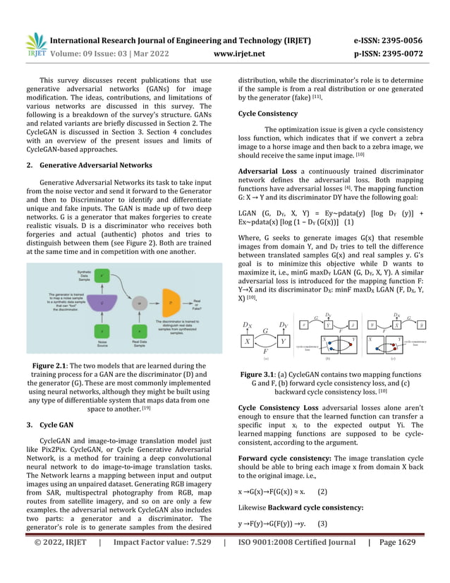 Unpaired Image Translations Using GANs: A Review | PDF