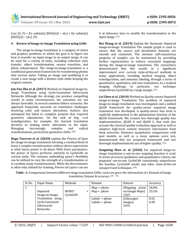 Unpaired Image Translations Using GANs: A Review | PDF