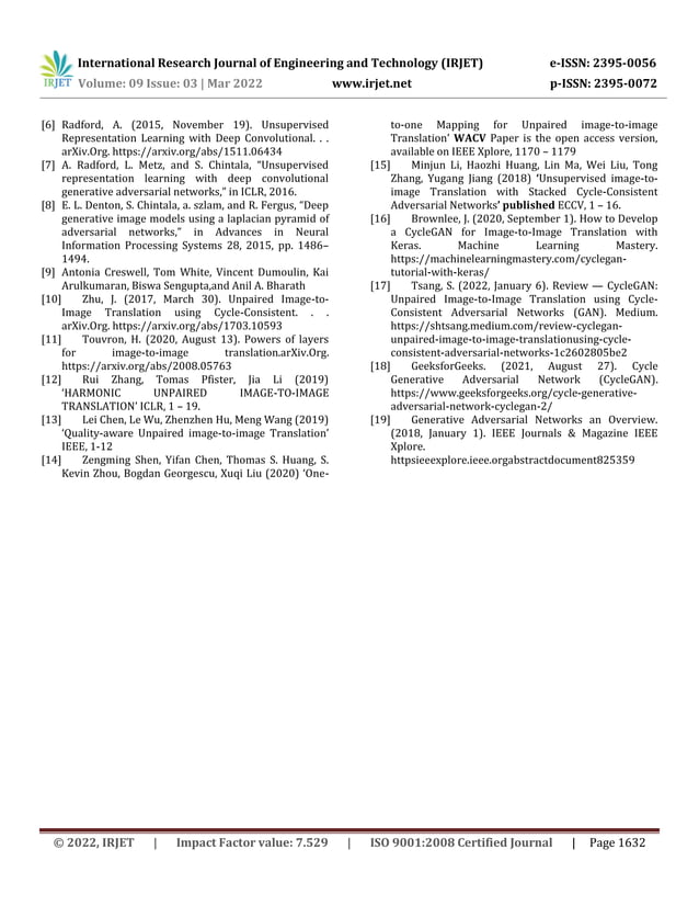 Unpaired Image Translations Using GANs: A Review | PDF
