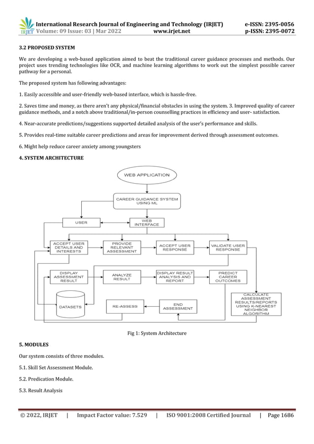 An Intelligent Career Guidance System using Machine Learning | PDF