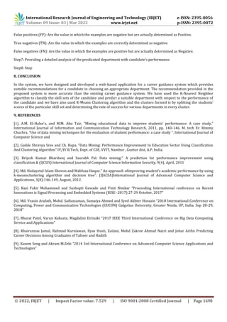 An Intelligent Career Guidance System using Machine Learning | PDF