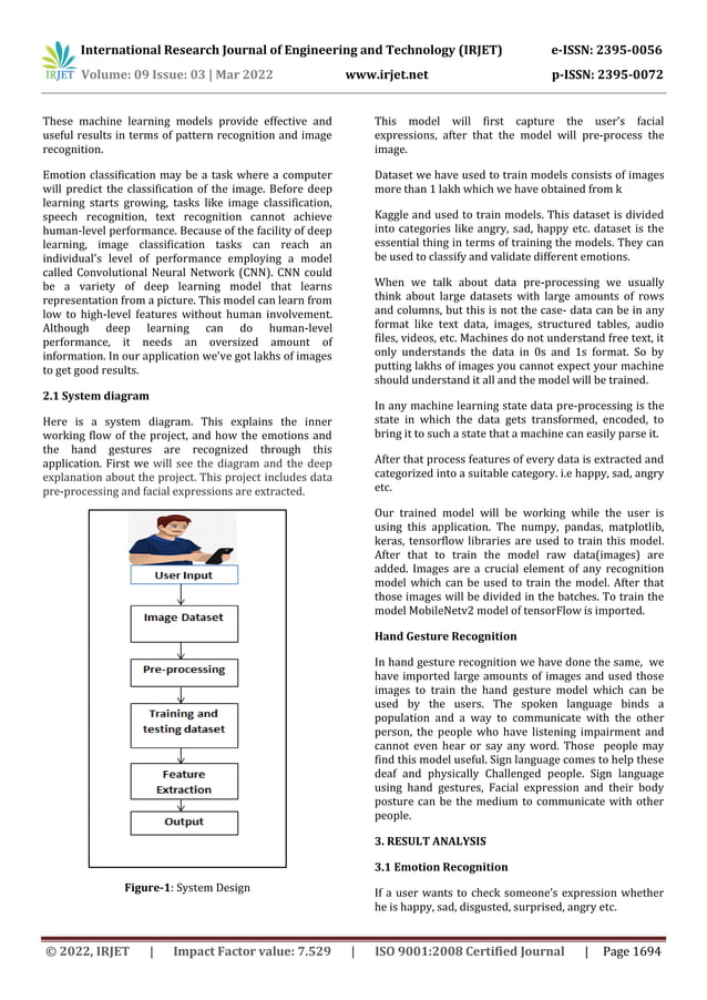 Emotions and Hand Gestures Recognition using Computer Vision | PDF | Artificial Intelligence ...