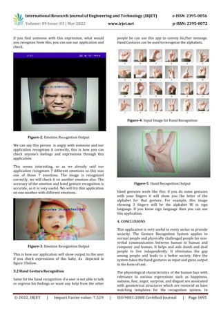 Emotions and Hand Gestures Recognition using Computer Vision | PDF ...