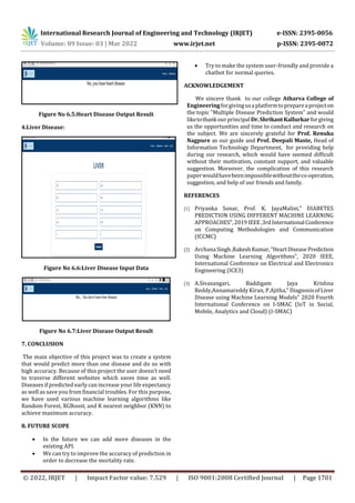 Multiple Disease Prediction System | PDF
