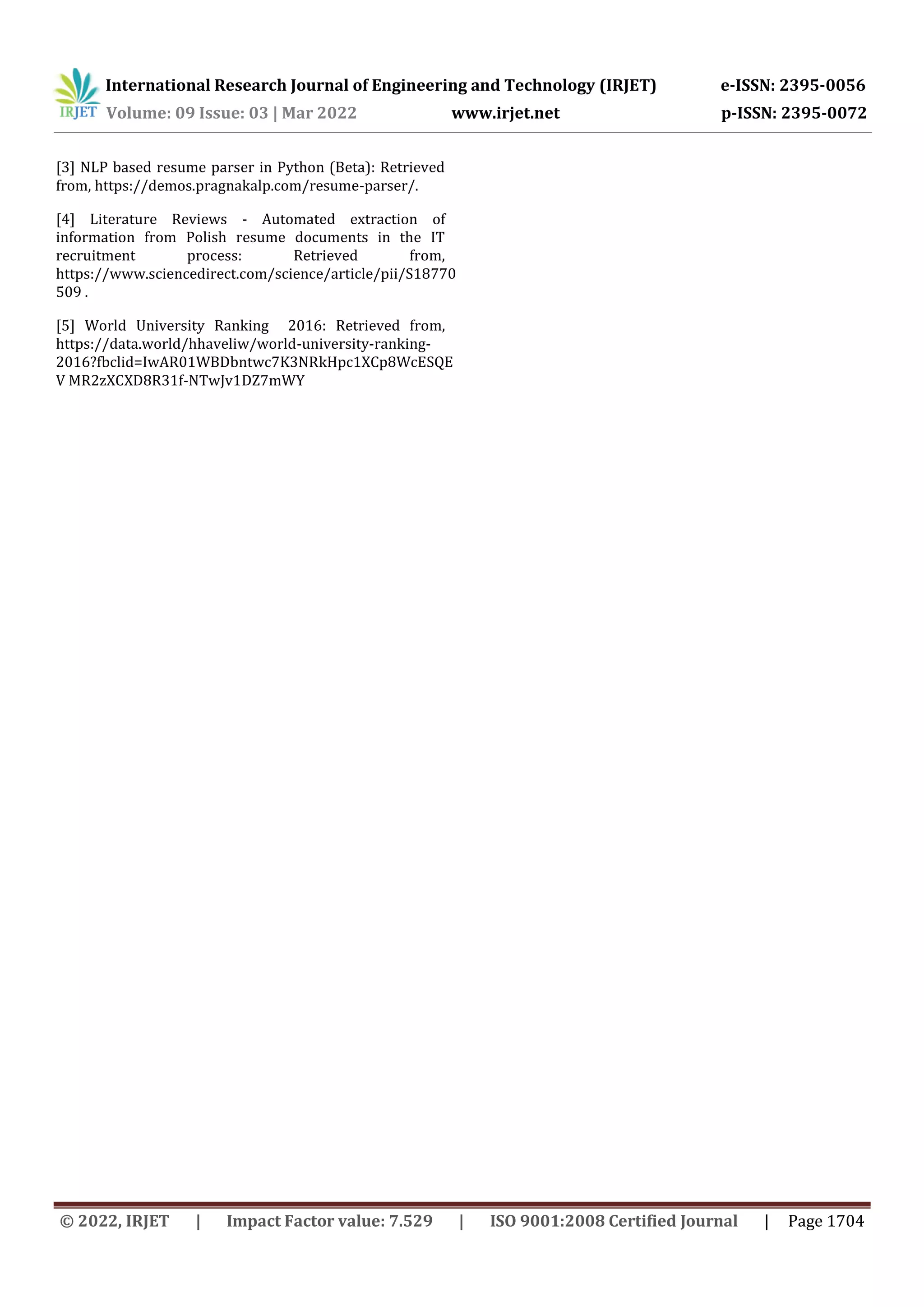 Resume Parser With Natural Language Processing Pdf