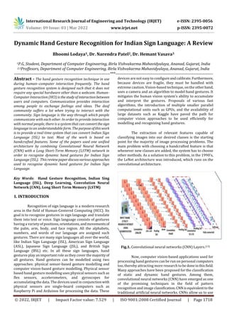 Dynamic Hand Gesture Recognition for Indian Sign Language: A Review | PDF