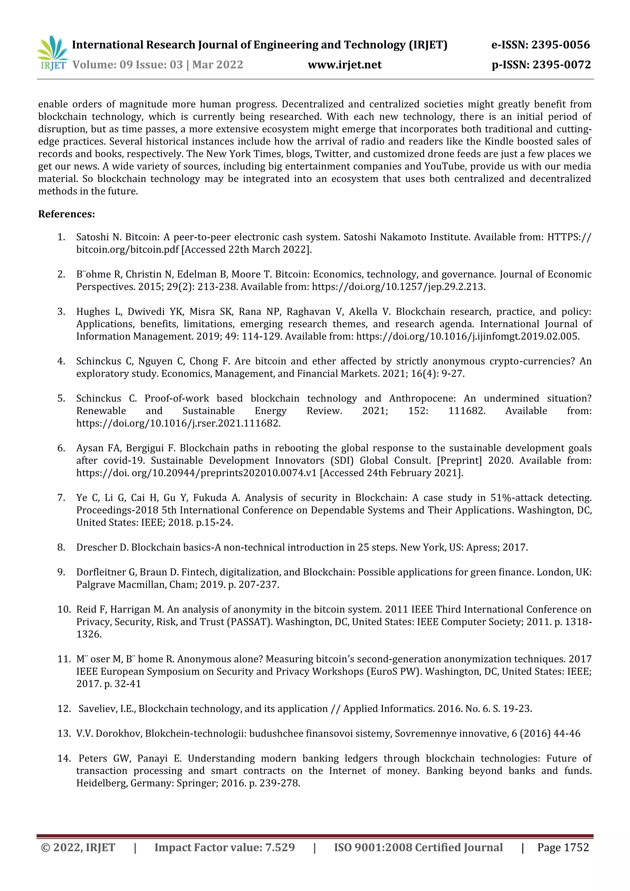 Blockchain Technology- A Conceptual Overview | PDF