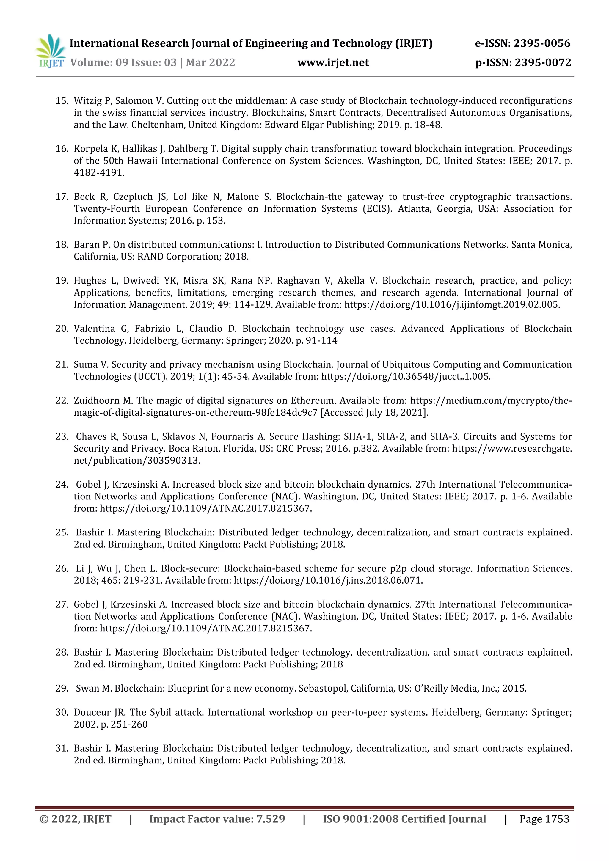 Blockchain Technology- A Conceptual Overview | PDF