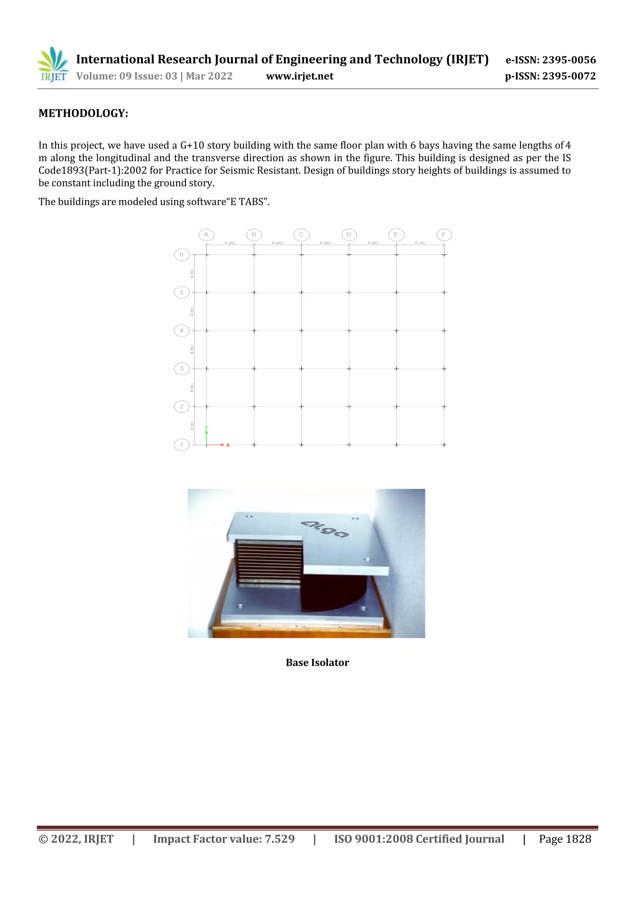 Analysis Of Earthquake Resistant Structure By Base Isolation Method | PDF