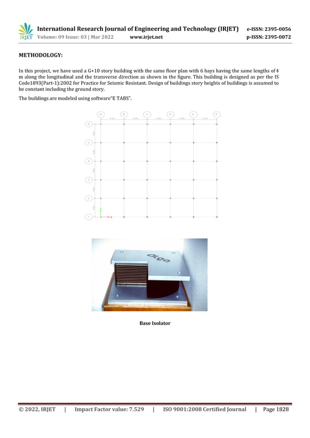 Analysis Of Earthquake Resistant Structure By Base Isolation Method | PDF