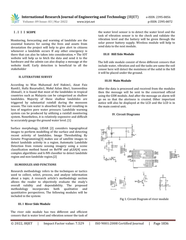 IOT BASED LANDSLIDE DETECTION | PDF | Internet | Computing