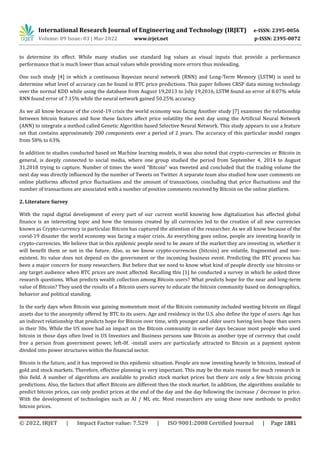 Bitcoin Price Prediction for Long, Short and Medium Time Frame | PDF | Currencies | Economy