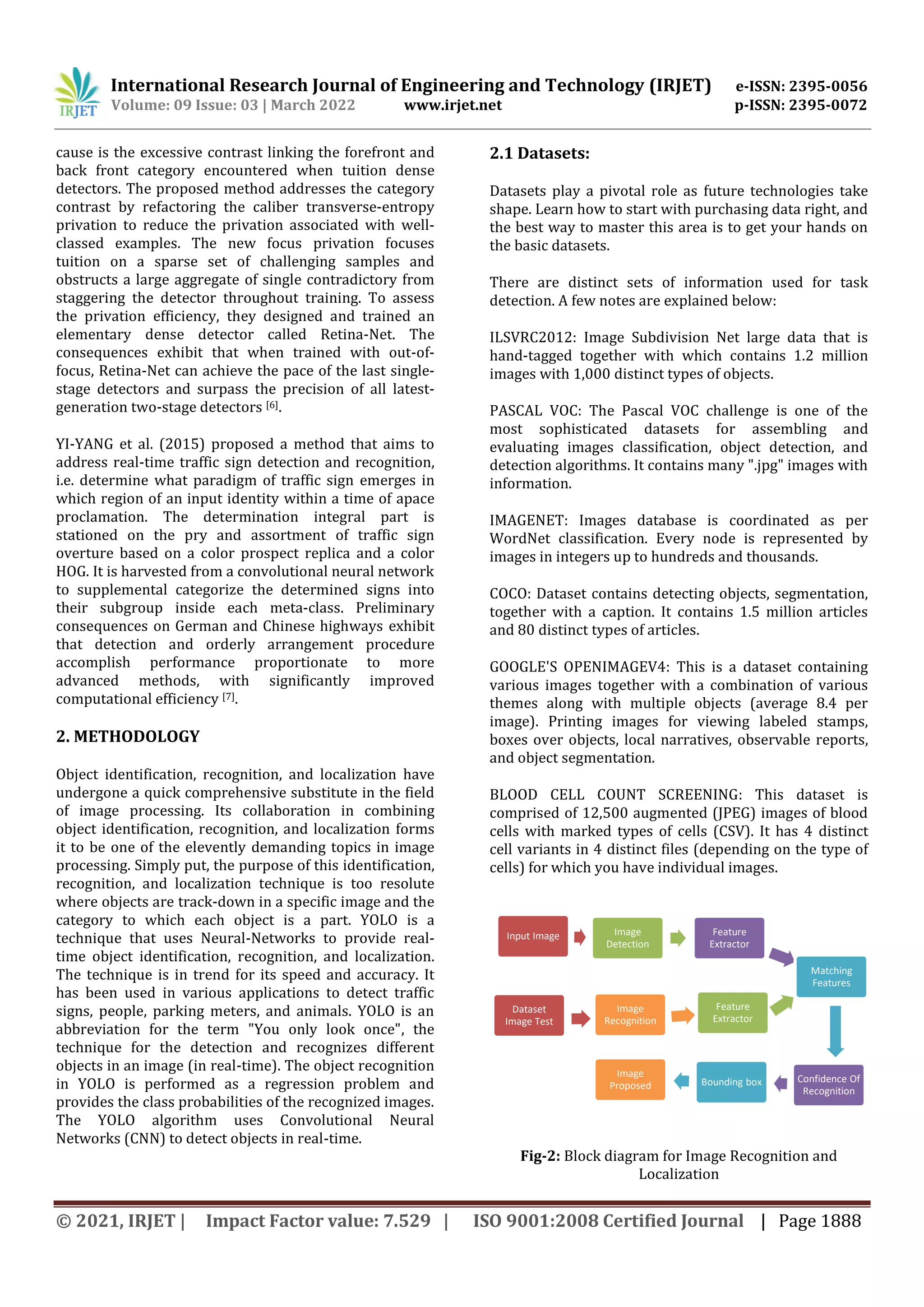 A Review On Improving Traffic Sign Detection Using Yolo Algorithm For Object Detection Pdf