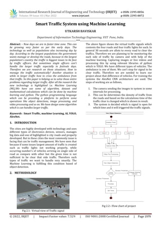 Smart Traffic System using Machine Learning | PDF