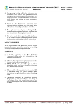 Application of Lean Construction Techniques in Civil Engineering ...