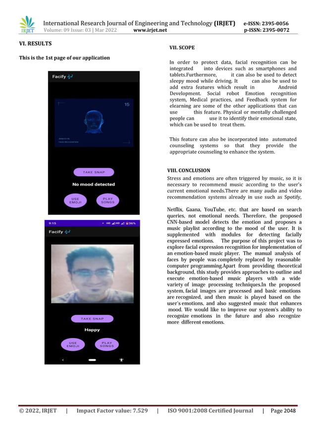 Music Recommendation Through Face Recognition And Emotion Detection