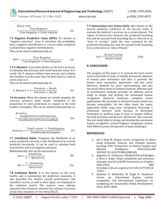 A SURVEY ON HUMAN POSE ESTIMATION AND CLASSIFICATION | PDF
