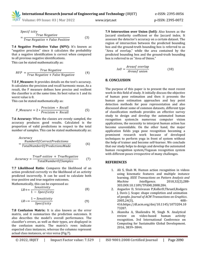 A Survey On Human Pose Estimation And Classification Pdf